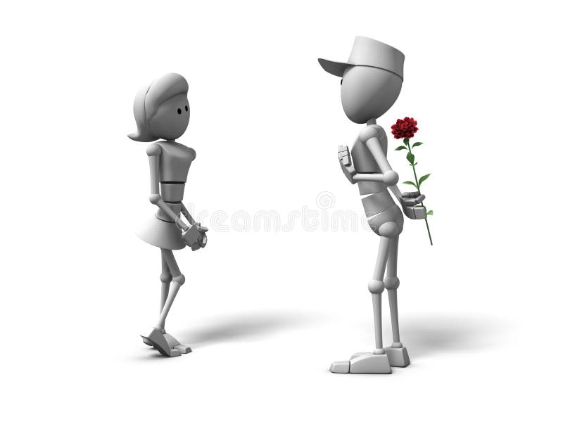 Los Amantes Y Se Levantaron Stock de ilustración - Ilustración de ...