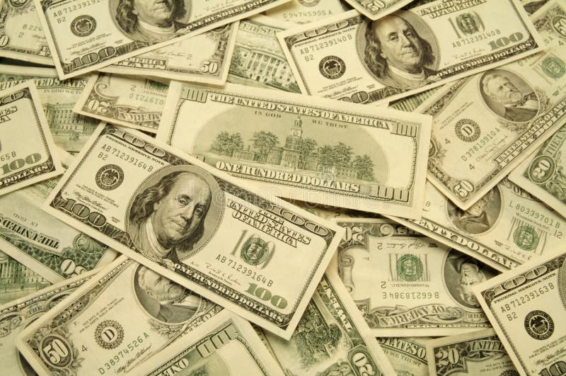 Los Amerikaans papiergeld stock afbeelding. Image of document - 5553887