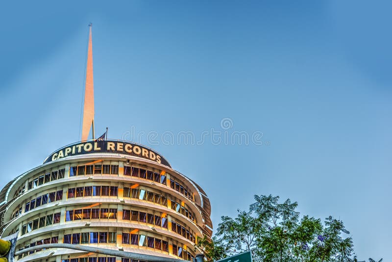 Capitol Records Building in Los Angeles Editorial Stock Photo - Image ...