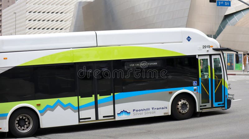 Los Angeles, California: Foothill Transit Bus Editorial Image - Image ...
