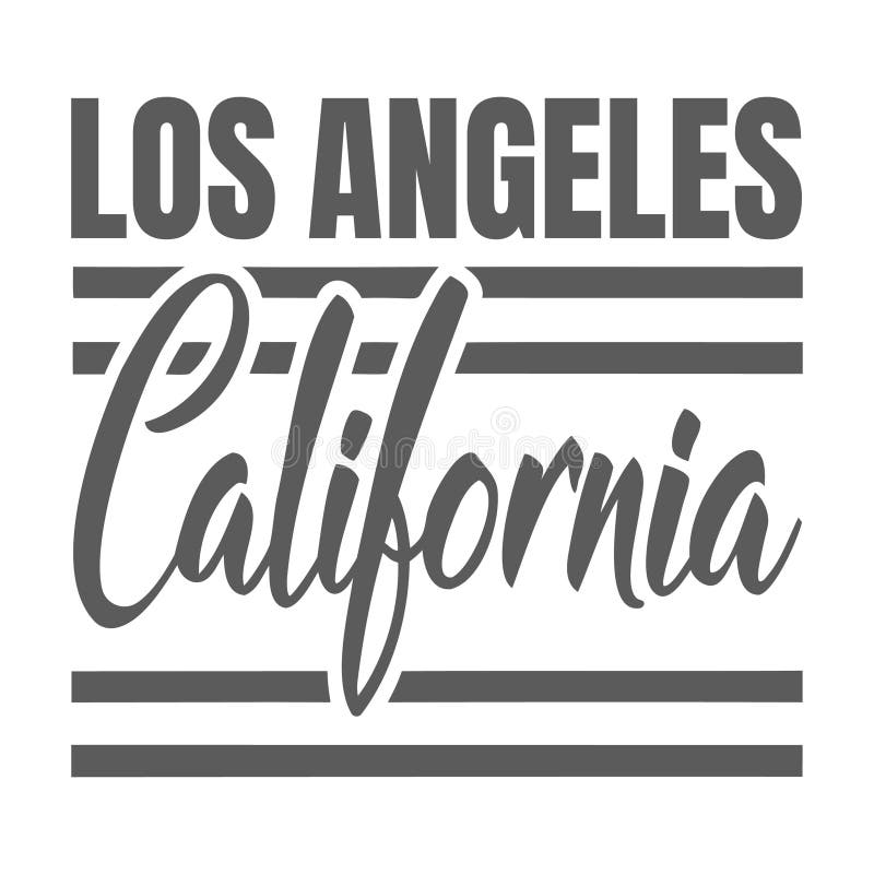 Los Angeles California Retro Vintage T Shirt Design Stock Vector ...