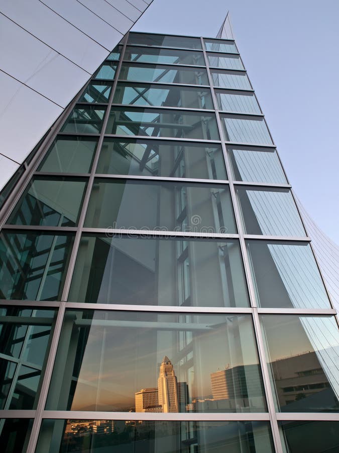 Los Angeles City Hall Reflection Editorial Stock Photo - Image of ...