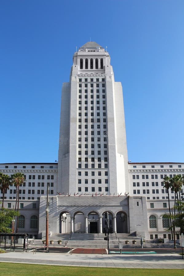 Los Angeles City Hall, USA stock photo. Image of mayor - 64742672