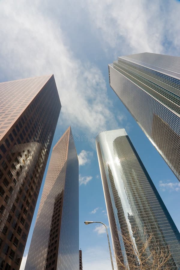 Los Angeles Downtown Buildings Vertical Stock Photo - Image of angeles ...