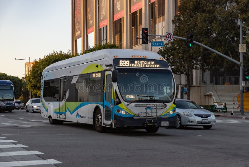Los Angeles Foothill Transit Bus Editorial Image - Image of vehicles ...