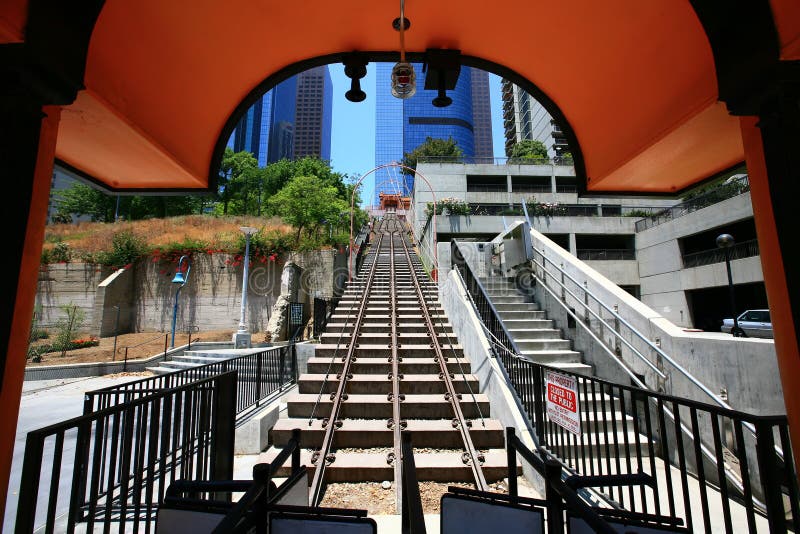 Downtown los angeles stock image. Image of blue, road - 1223821