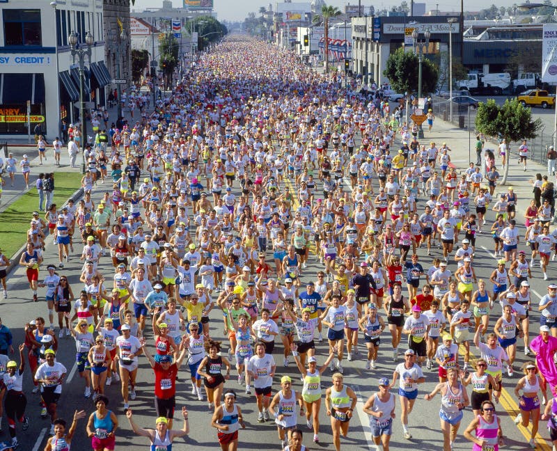 Los Angeles Marathon editorial stock photo. Image of american - 23177128