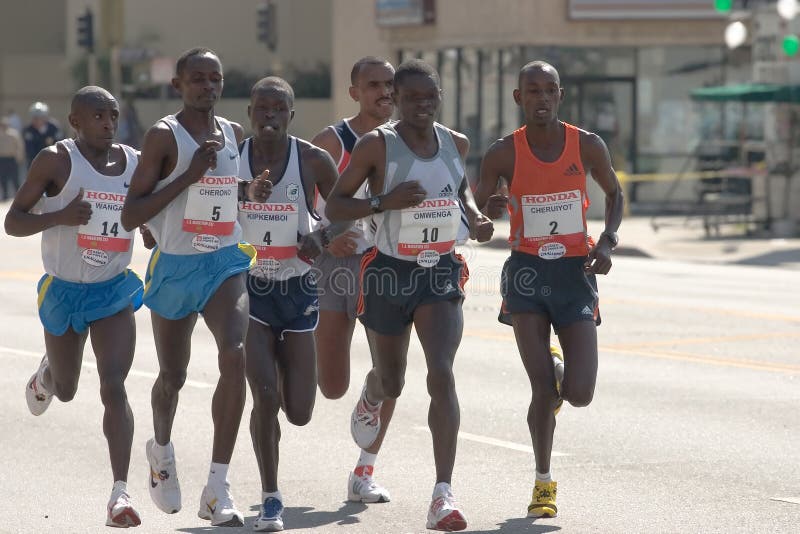 Elite Marathon Runner Closeup Editorial Stock Image - Image of elite ...