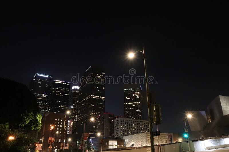 Los Angeles by Night - LOS ANGELES, California Editorial Photo - Image ...