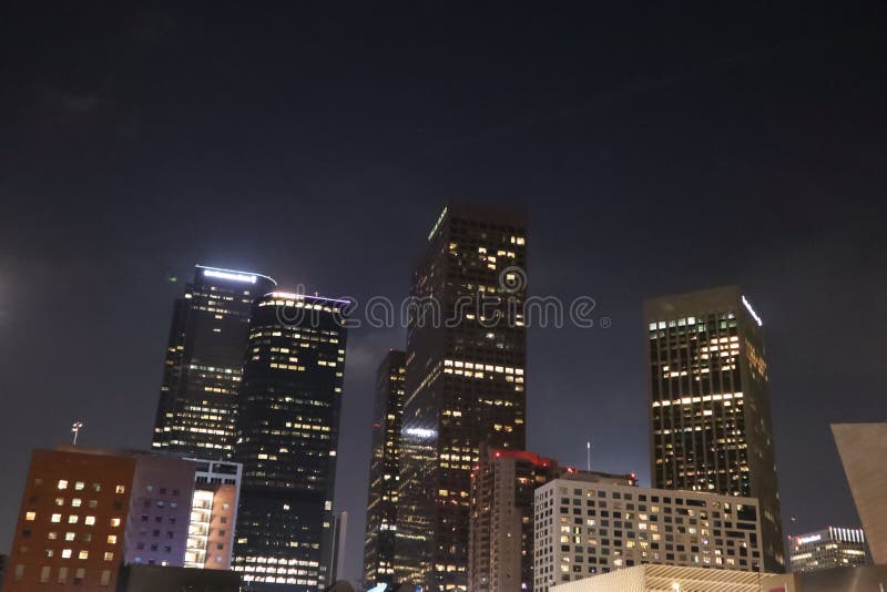 Los Angeles by Night - LOS ANGELES, California Editorial Photo - Image ...