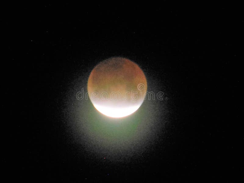 Los Angeles Partial Lunar Eclipse Stock Photo - Image of heavens ...
