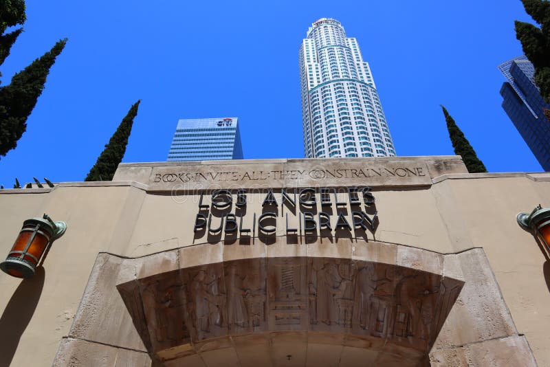 Los Angeles Public Library Located in Downtown of Los Angeles ...