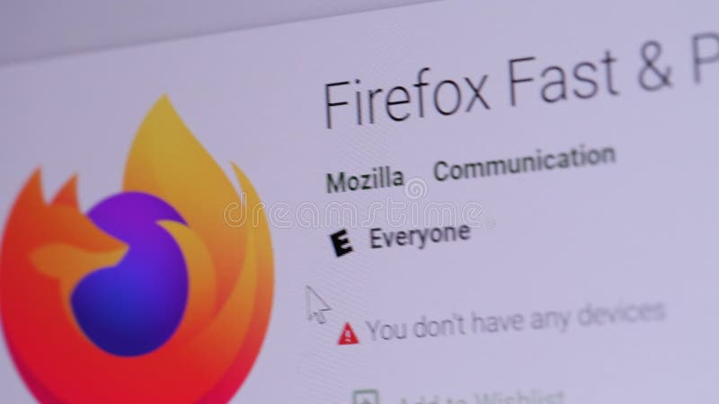 LOS ANGELES, USA - MAY 20, 2022. Installing Firefox Browser App on an ...