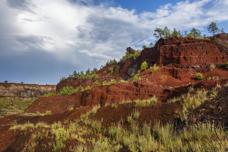 Los Colores Del Vulcano Extinto De Racos Imagen de archivo - Imagen de ...