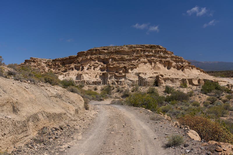 Los Derriscaderos Rugged Ravine Landscape Stock Image - Image of steppe ...