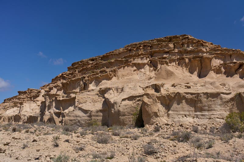 Los Derriscaderos Rugged Ravine Landscape Stock Image - Image of ...