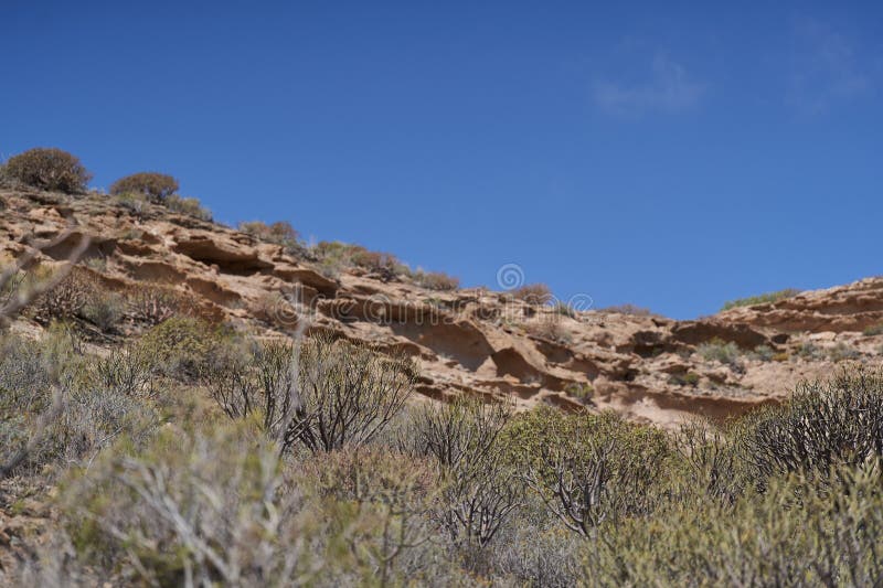 Los Derriscaderos Rugged Ravine Landscape Stock Photo - Image of arid ...