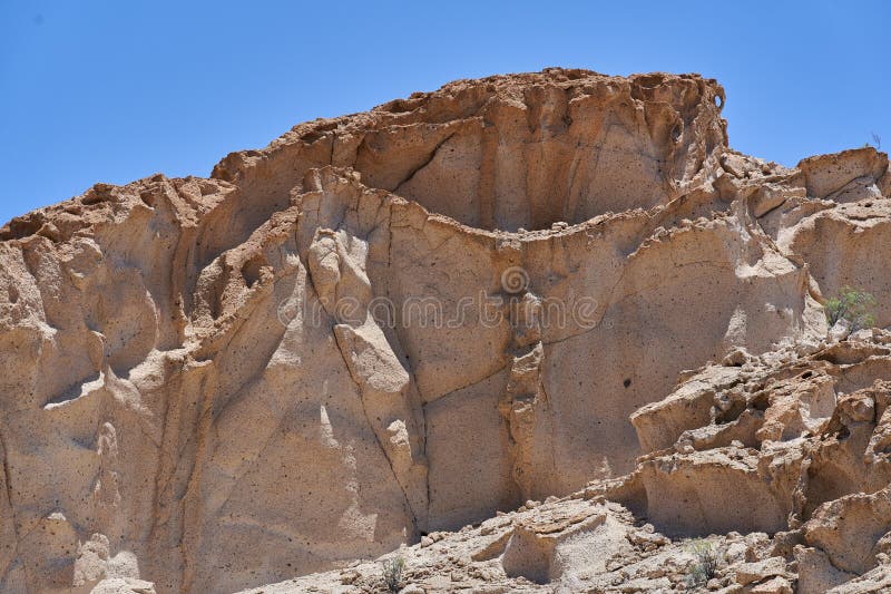 Los Derriscaderos Rugged Ravine Landscape Stock Photo - Image of arid ...