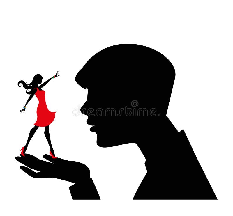 Los hombres y el poder stock de ilustración. Ilustración de junto ...