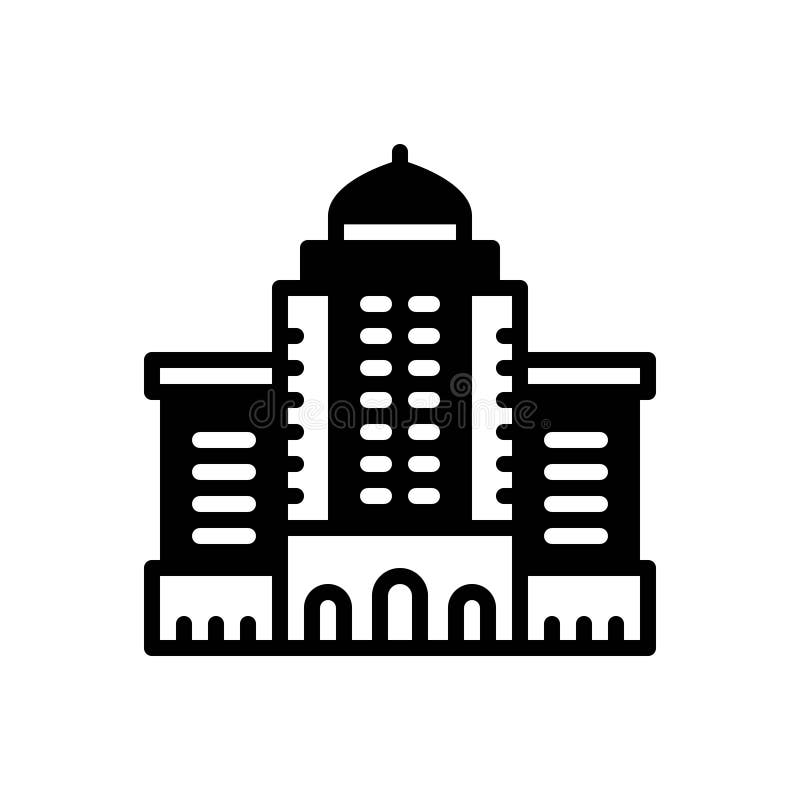 Black Solid Icon for Los, Angeles and America Stock Vector ...