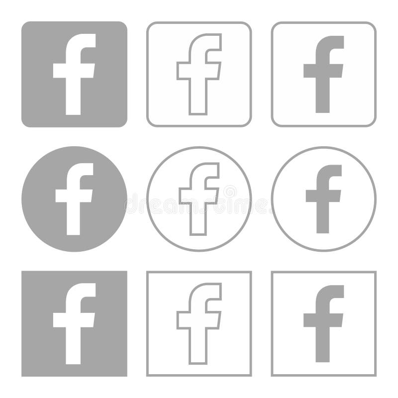 Vector Del Icono Del Logotipo De Facebook Imagen de archivo editorial ...