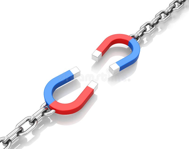 Los imanes stock de ilustración. Ilustración de polaridad - 48460683