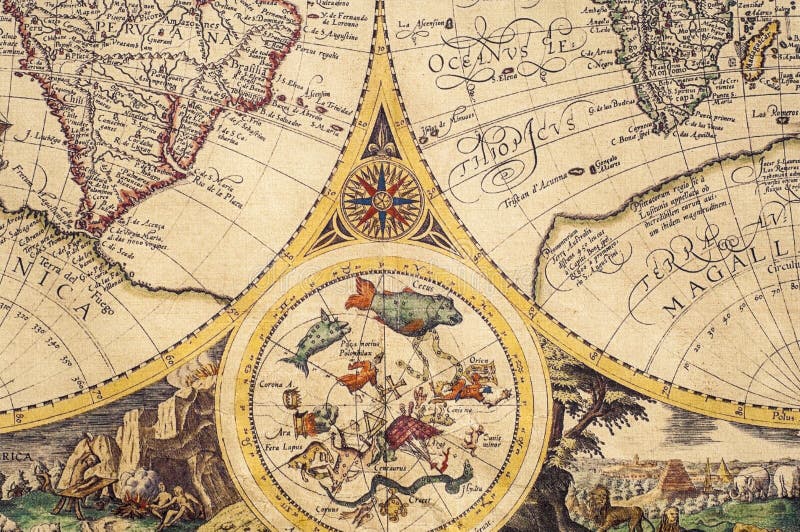 Los mapas viejos imagen de archivo editorial. Imagen de pergamino ...