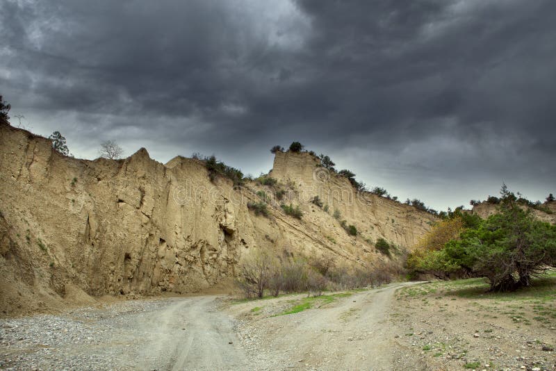 Los Paisajes Del Barranco De Pantishara Foto de archivo - Imagen de ...