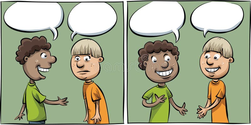 Viñetas de Conversación stock de ilustración. Ilustración de acuerdo ...