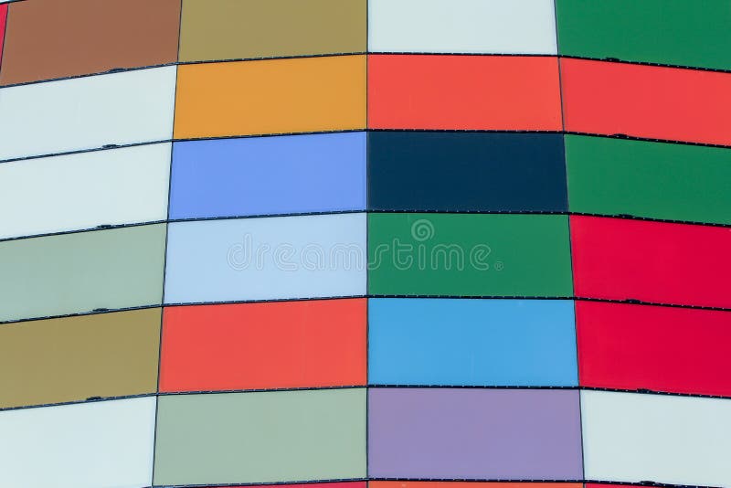 Los Paneles Exteriores Del Color Foto de archivo - Imagen de anaranjado ...