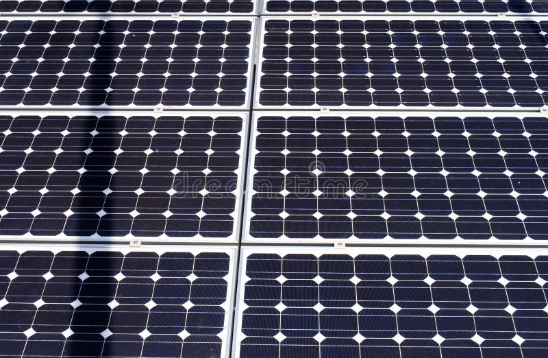 Detalle De La Textura De Los Paneles Solares Foto de archivo - Imagen ...