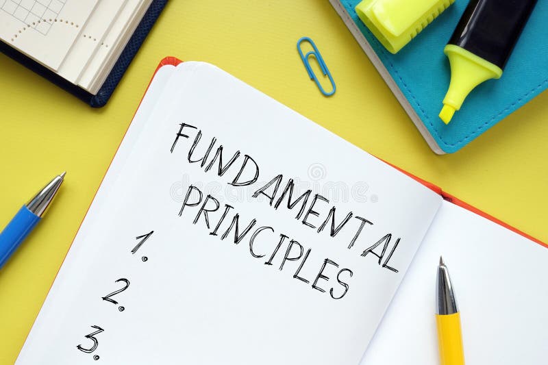 Los Principios Fundamentales Se Muestran Utilizando El Texto Imagen de ...
