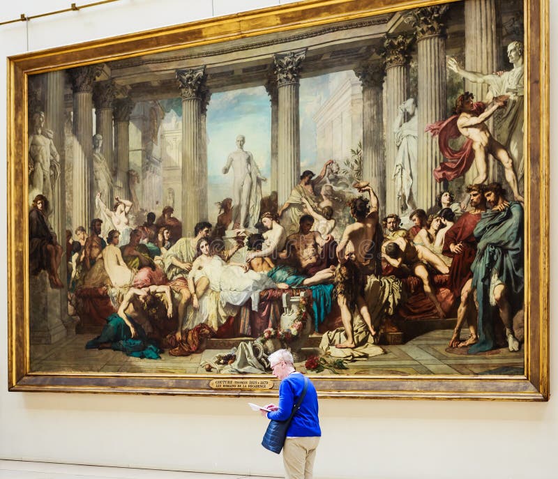 Los Romanos De La Decadencia Thomas Couture Musee Orsay Imagen de ...