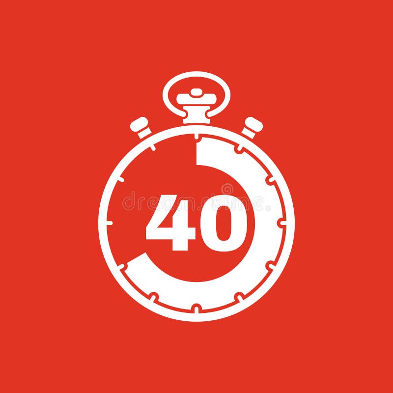 Los 40 Segundos, Icono Del Cronómetro De Los Minutos Reloj Y Reloj ... Los 40 Segundos, Icono Del Cronómetro De Los Minutos Reloj Y Reloj ...