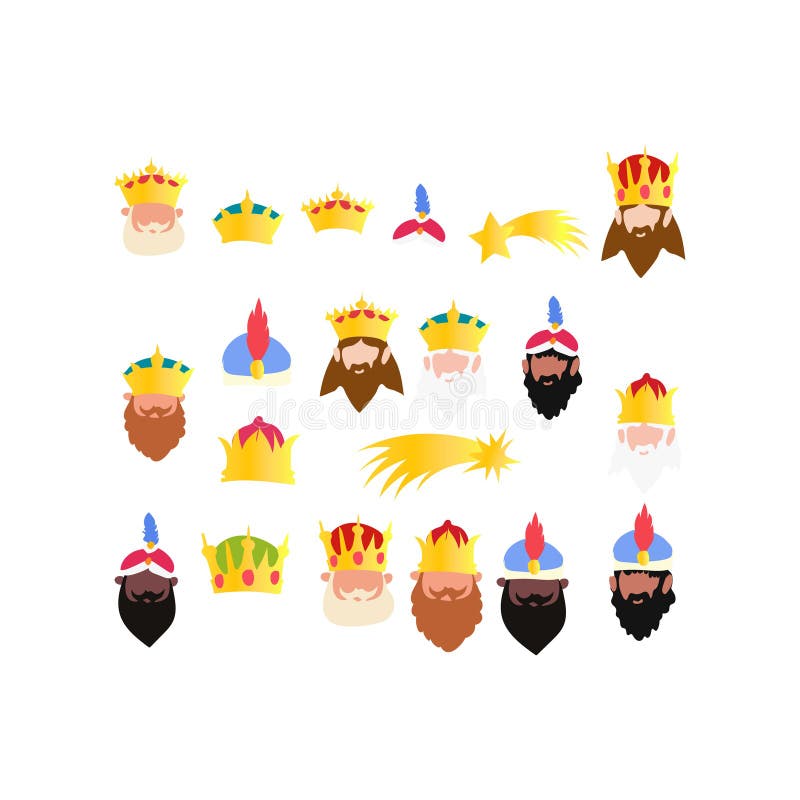 Los Tres Reyes Magos Free Vector Illustration Stock Vector ...