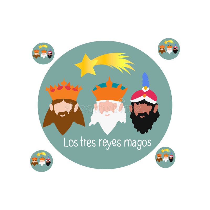 Los Tres Reyes Magos Free Vector Illustration Stock Vector ...