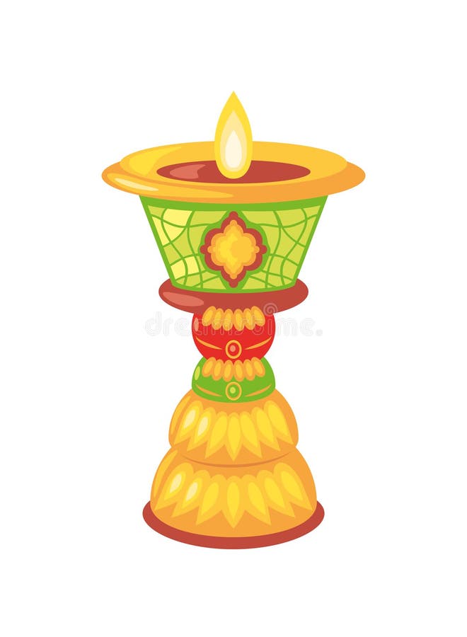 Losar light candle stock vector. Illustration of religion - 354655348