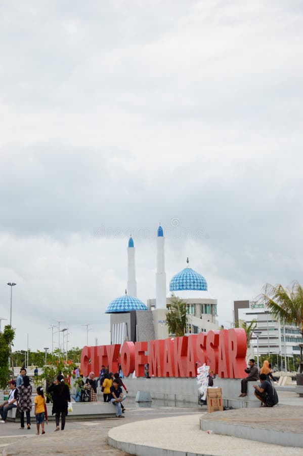 Losari Beach Makassar Indonesia Editorial Stock Photo - Image of palm ...