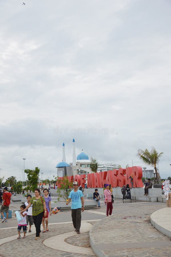 Losari Beach Makassar Indonesia Editorial Image - Image of asian ...