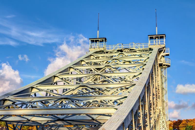 Loschwitz Bridge in Dresden Stock Image - Image of metal, architecture ...