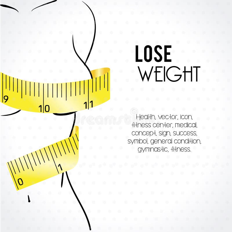 Weight Loss Web Banner Illustration with Women Silhouette Stock Vector ...