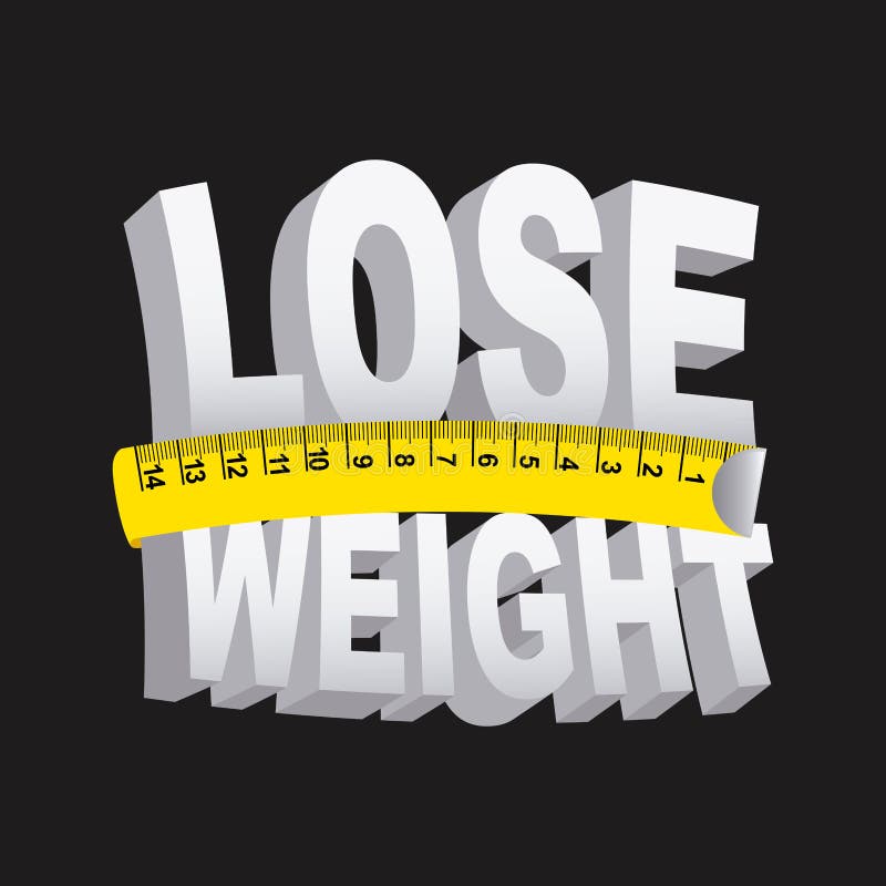 Healthy Word Scale Wellness Health Care Lose Weight Stock Illustration ...