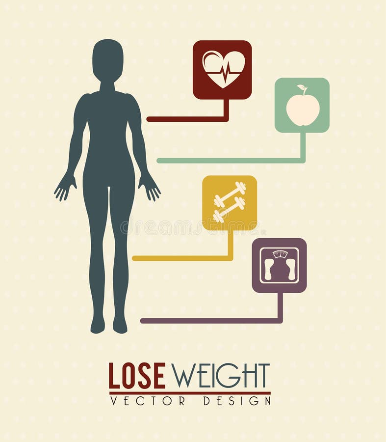 Lose weight stock vector. Illustration of loss, design - 35218261