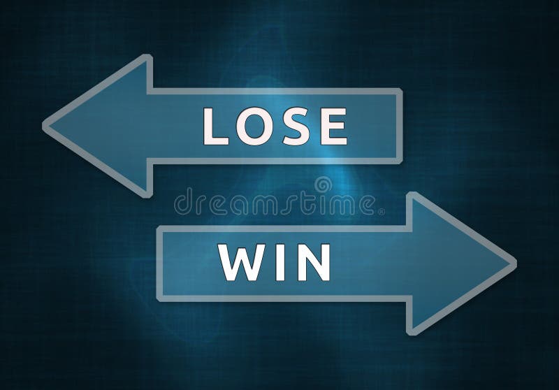 Lose or Win stock illustration. Illustration of risk - 49427183