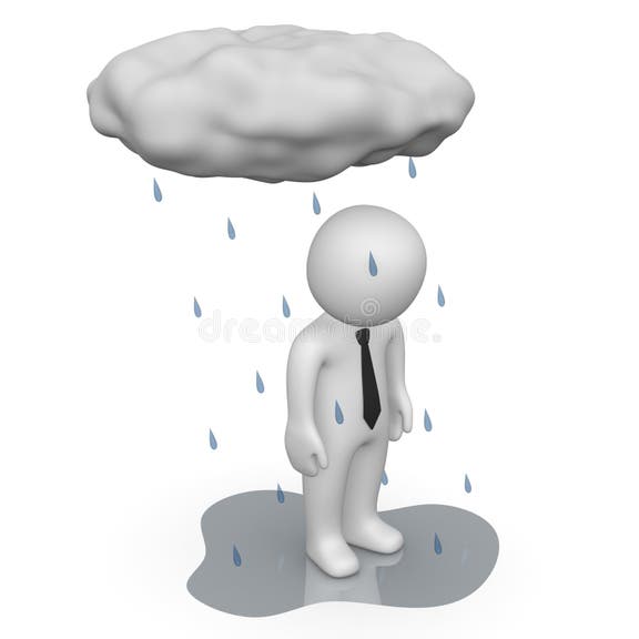Loser stock illustration. Illustration of sadness, puddle - 22772848