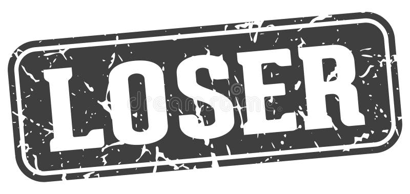Loser Rectangular Sign. Loser Stamp Stock Vector - Illustration of ...