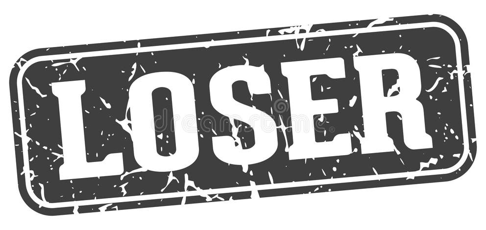 Loser Rectangular Sign. Loser Stamp Stock Vector - Illustration of ...