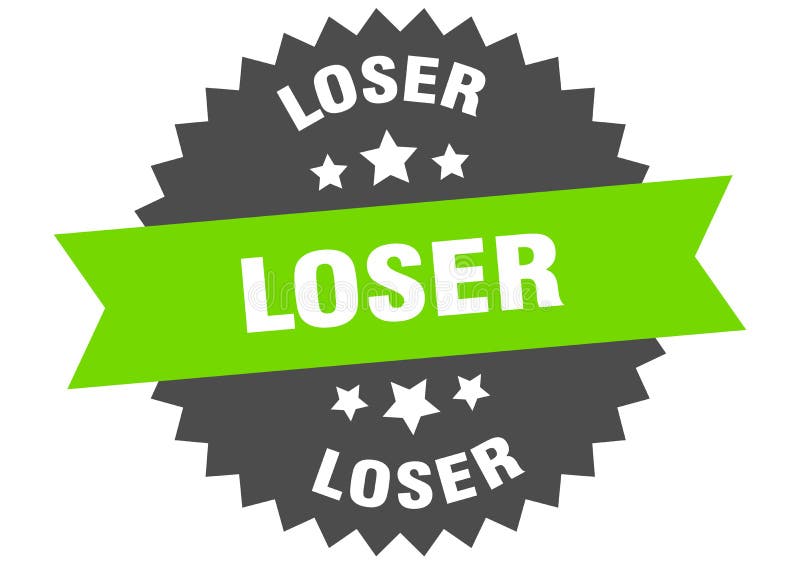 Loser Sign. Round Ribbon Sticker. Isolated Tag Stock Vector ...