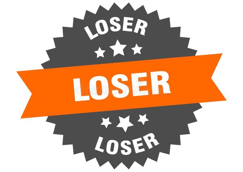 Loser Sign. Loser Round Isolated Ribbon Label Stock Vector ...
