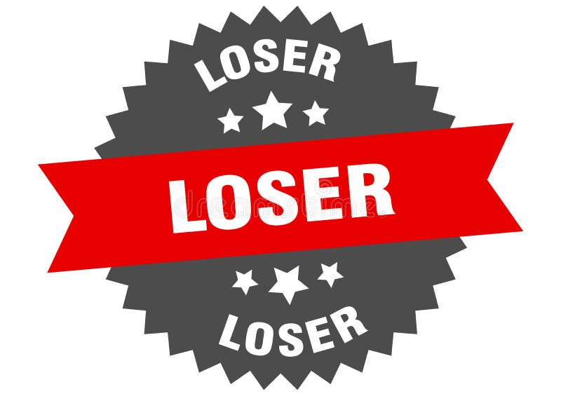 Loser Sign. Loser Round Isolated Ribbon Label. Stock Vector ...